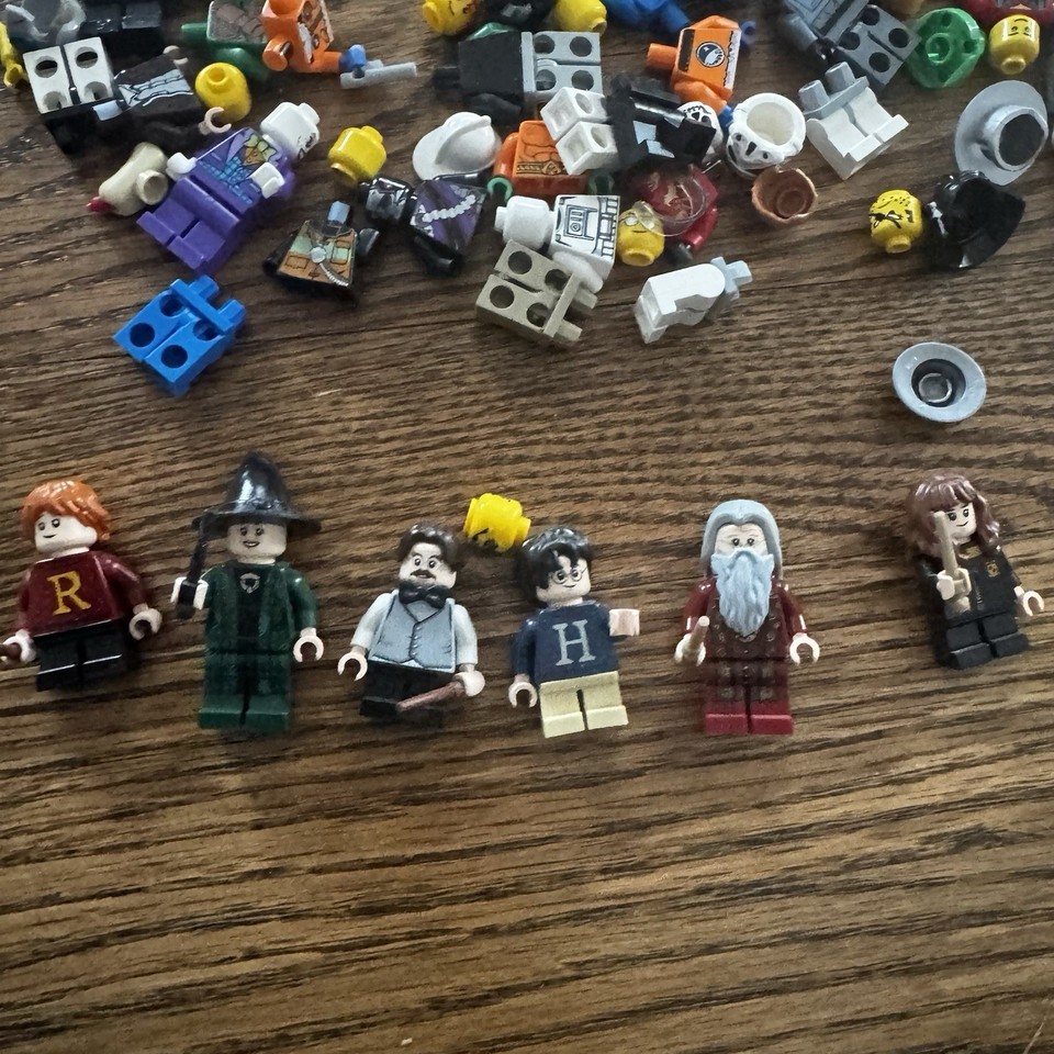 Huge Lego Minifigures Minifigs/Pieces Bulk Lot Of 100+ Star Wars Harry ...