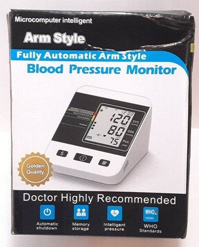 Microcomputer Intelligent Arm Style Blood Pressure Monitor (Battery ...