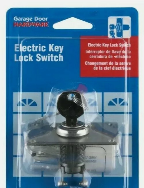 Electric Key Switch For Garage NEMA 1 Interior Tamperproof OPEN CLOSE