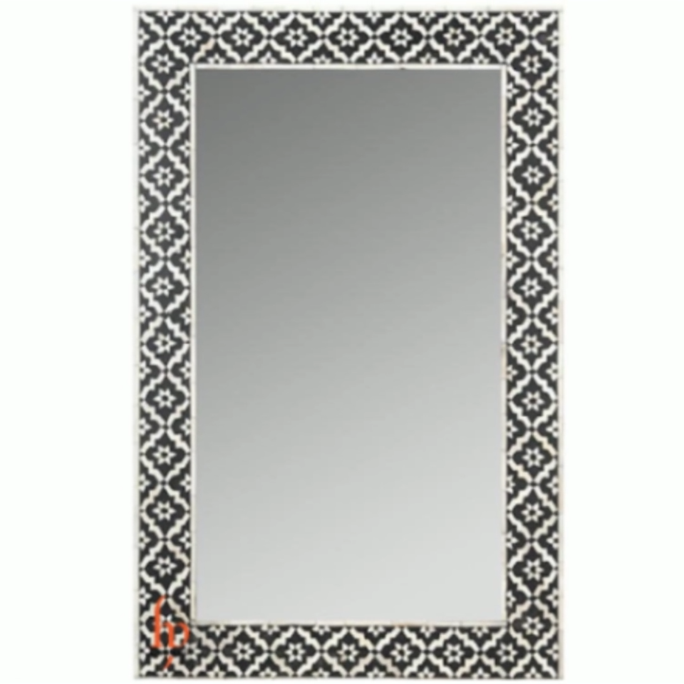 Handmade Bone Inlay Moroccan Pattern Mirror Frame with free Mirror ...