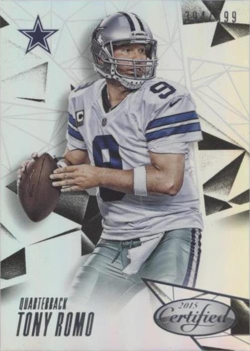 2015 Panini Certified - Tony Romo #41 Mirror Silver /499 for sale ...