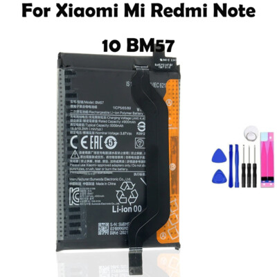 BM57 Replacement Battery For Xiaomi Redmi Note 10 Pro POCO X3 GT ...