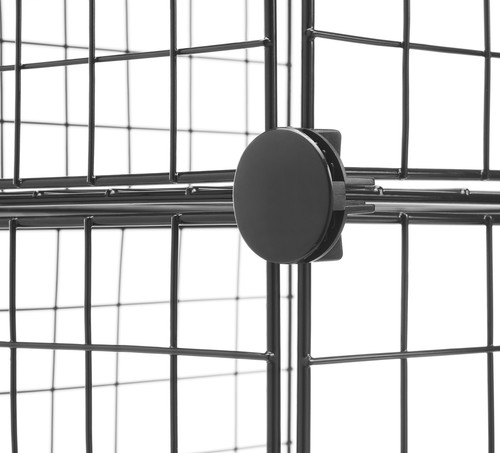 NEW,Storage Cubes Stackable Interlocking Wire Shelves Set of 4 Black | eBay