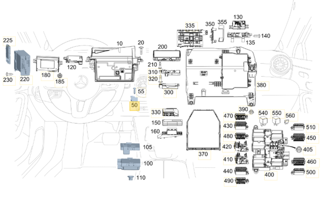MERCEDES-BENZ A W177 Safety Battery Pyrotechnical Fuse A0009822904 ...