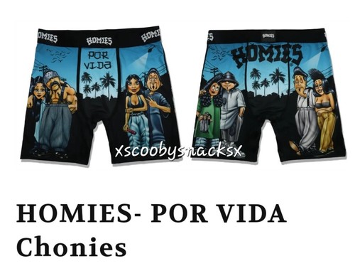 DGA HOMIES CHONIES POR VIDA MENS BOXER BRIEFS SIZE M DAVID GONZALES ART ...