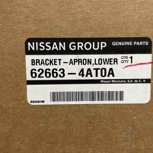 Genuine OEM Nissan 62663-4AT0A Splash Shield Engine Lower Cover 2014 ...