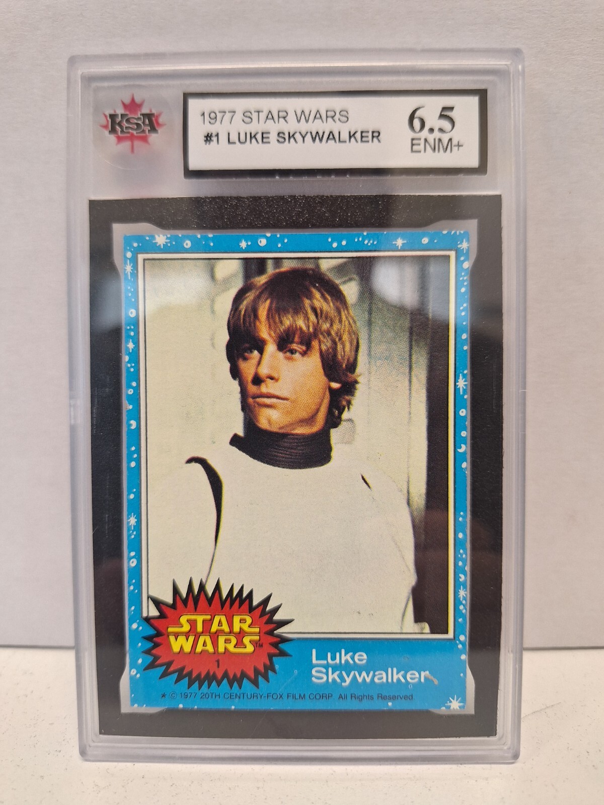 1977 Topps Star Wars LUKE SKYWALKER #1 Rookie card KSA 6.5 - Great ...