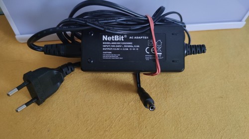 NETBIT chargeur secteur 12V 2.5A officiel original alimentation modèle ...