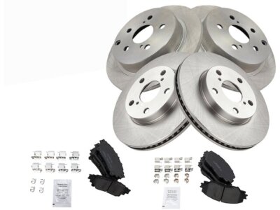 Front and Rear Brake Pad and Rotor Kit 83ZKPK26 for Prius V 2014 2012 ...