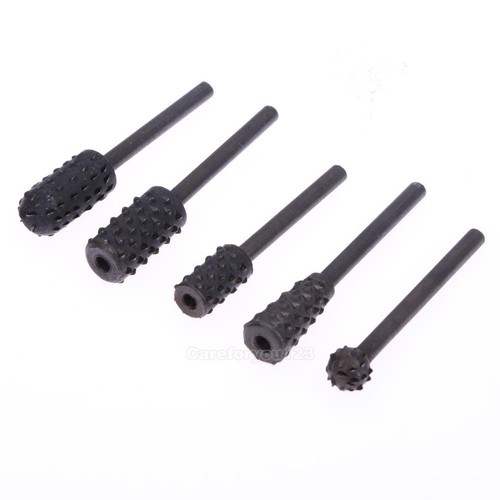 10x Rotary Burr Files woodworking Wood Carving Rasp Drill Bits 1/4 ...