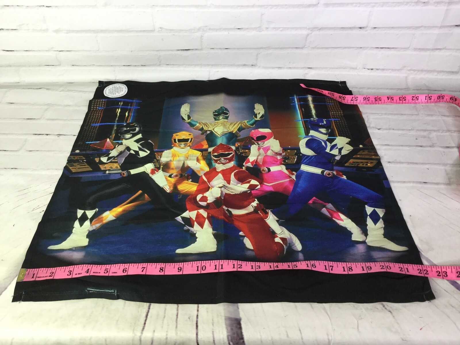 Power Rangers 90s Show Sublimated Print Licensed Scarf Bandana ...