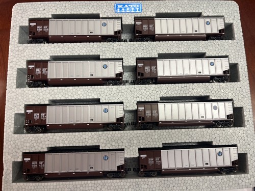 N Scale Kato 106-4621 Bethgon Coalporter BNSF Mineral Red 8 Car Runner ...