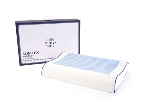Somtex Pillow Orthopedic Contoured Memory Foam Neck pain relief pillows ...