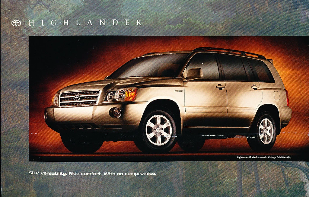 2000 Toyota Highlander Model
