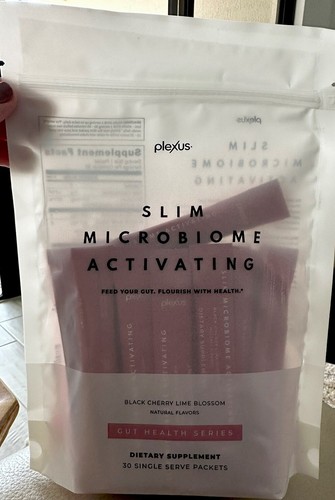 PLEXUS SLIM MICROBIOME ACTIVATING DRINK POUCHES 30 NEW Black Cherry ...