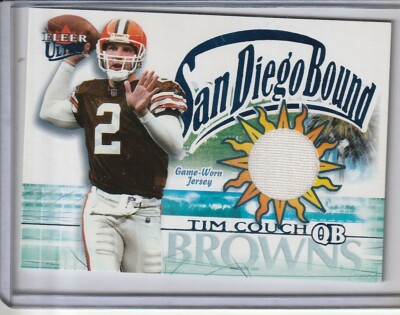 Tim Couch 2002 Fleer San Diego Bound Memorabilia Cleveland Browns | eBay