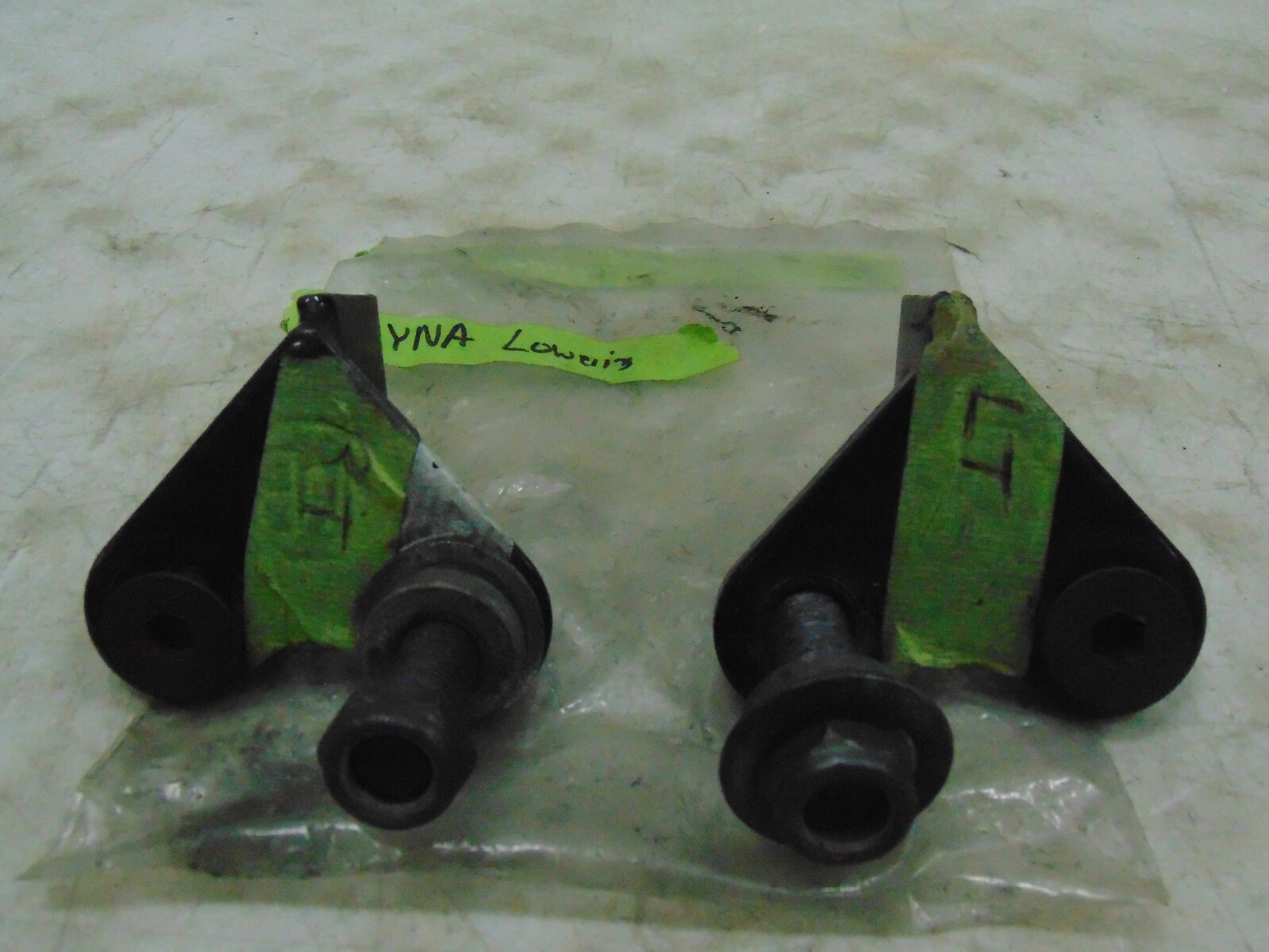 Bagger-Werx Lowering Blocks Black 97-01 FLH 1" Lowering Blocks P/N: 04 ...