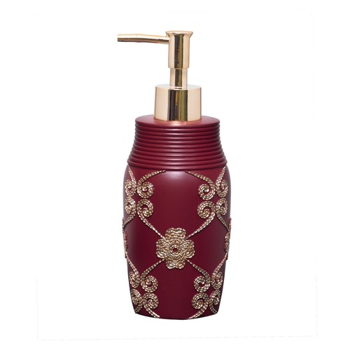 Soap Dispenser/lotion Pump Vlegant Rosa Collection Burgundy/gold ...