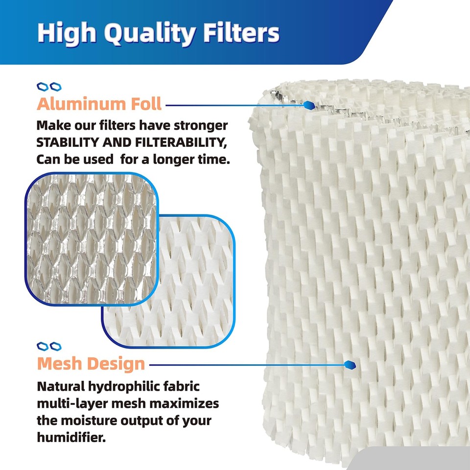 WF2 Humidifier Filter Replacement for Vicks & Kaz Part # PWF2 V3000 ...