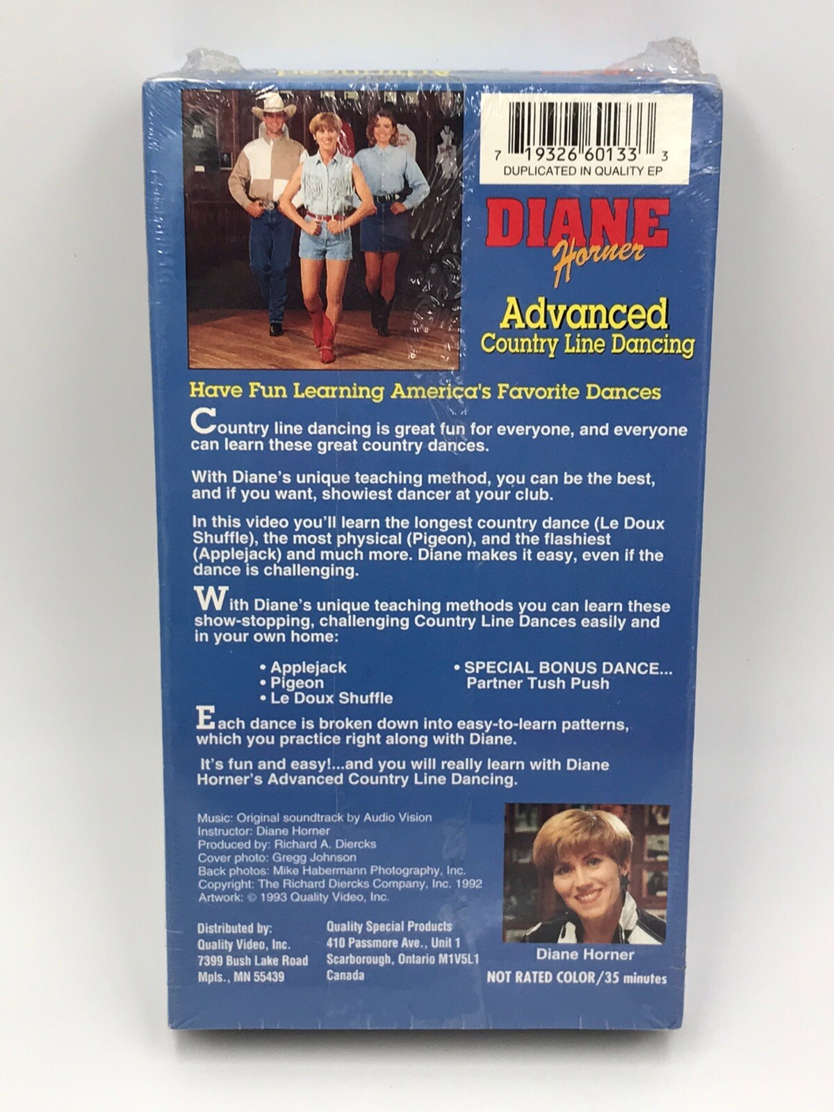 ADVANCED COUNTRY LINE DANCING Instructional VHS Tape - Diane Horner ...