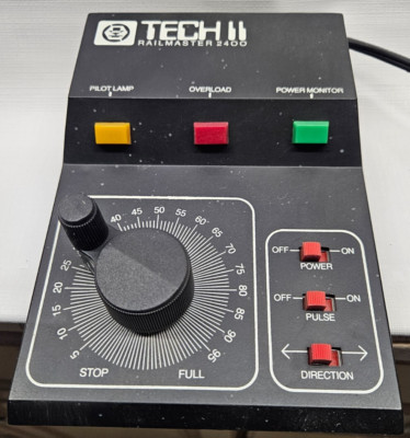 Tech II Railmaster 2400 MRC HO Scale Model Railroad Controller TESTED ...