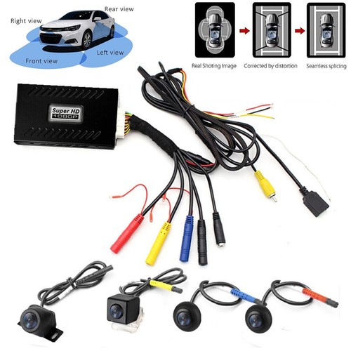 360° Seamless Bird View Panoramic System 4 Camera NTSC IP67 Car DVR | eBay