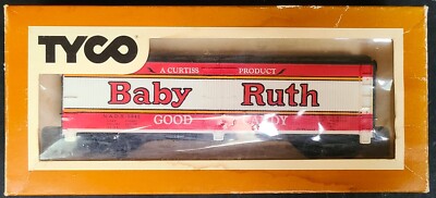 TYCO T355C, 40' BILLBOARD REEFER, DECORATED "BABY RUTH", HO SCALE, NOS ...