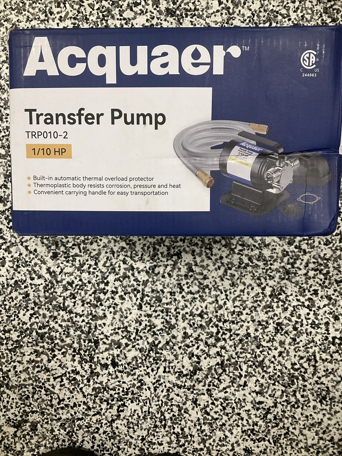 Acquaer Water Transfer Pump 115V 1/10 HP Portable Electric Utility ...