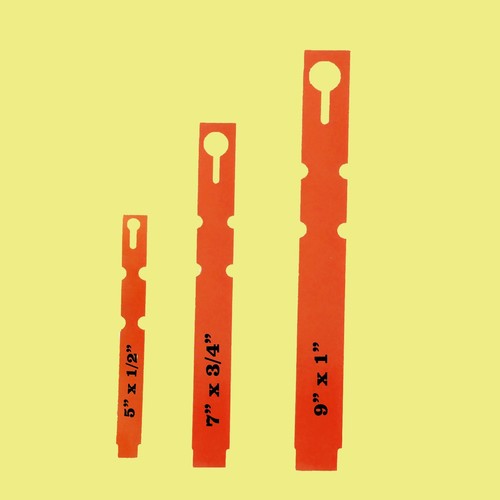 ORANGE Wrap around Plastic Thermal plant Tree labels 5" 7" 9" tag ...