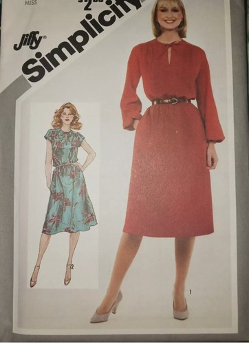 Vintage 1981 Simplicity sewing pattern 5195, Pullover Dress. Size 18 ...