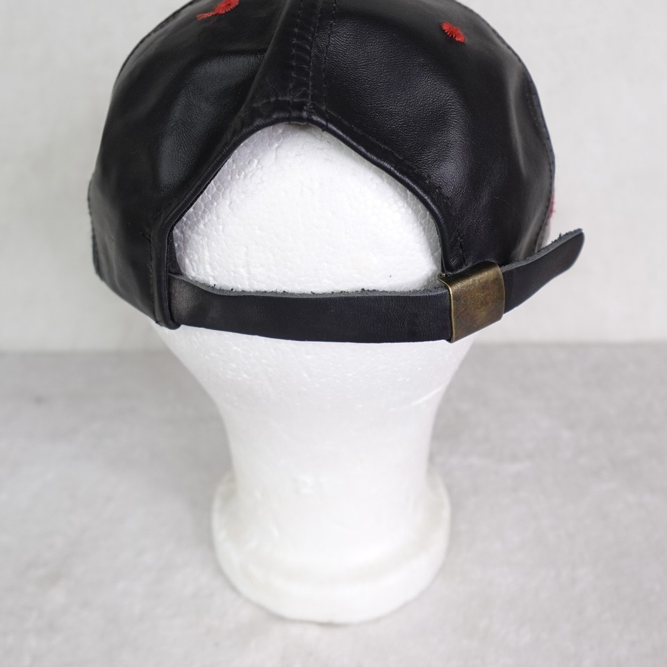 Vintage Dale Earnhardt Hat Cap Strap Back Black Red NASCAR Racing Mens ...