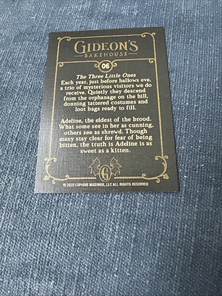Gideon’s Bakehouse Trading Card #06 Adeline 2022 Rare! | eBay