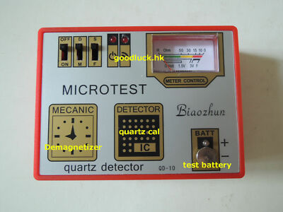 Quartz Watch Impulse Button Battery Check Coil IC Tester Demagnetizer ...