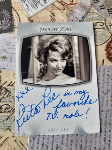 Twilight Zone Autograph Card Ruta Lee A1-12 Rod Serling Ed Rare Mint ...