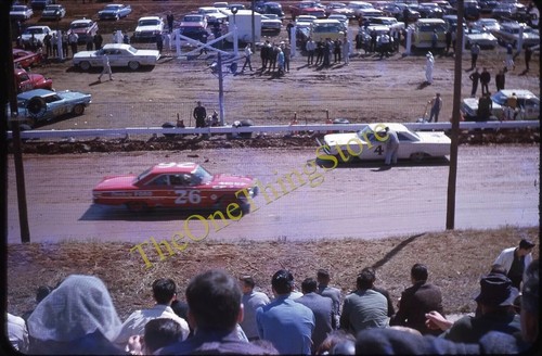 NASCAR Courtesy Ford Darel Dieringer 1960s 35mm Slide Kodachrome Dirt ...