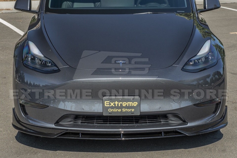 For 20-up Tesla Model Y Glossy Performance Style ABS Plastic Front ...
