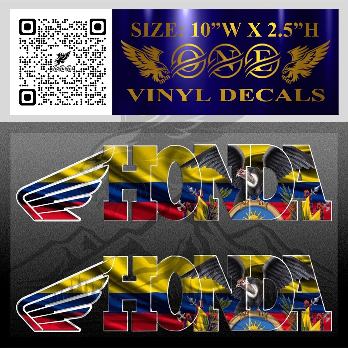 (2x) ECUADOR COUNTRY FLAG DECALS ECUADORIAN FLAG DECAL STICKER #EC1721 ...