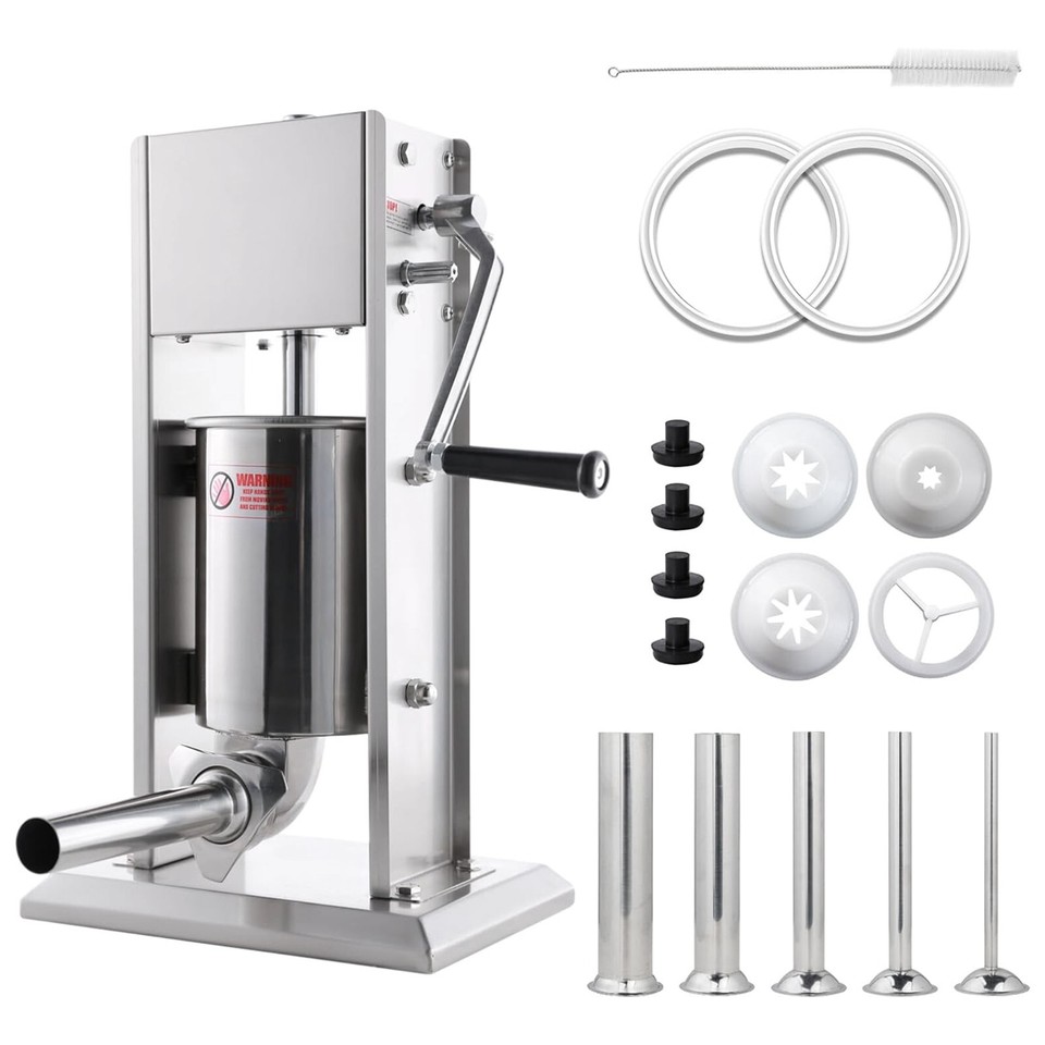 New Hakka Sausage Stuffer Meat Filler Machine 3L 5L 7L with Spanish ...