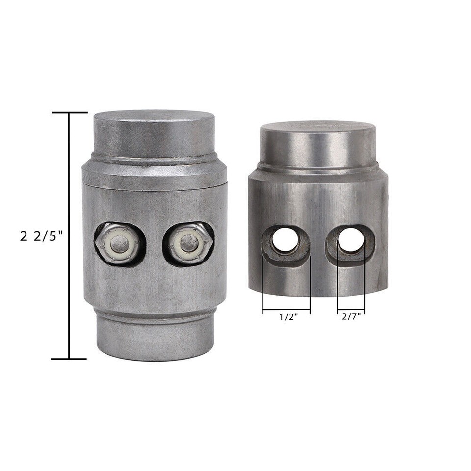 1-1/2" Weld In Tube Connectors Adapter Roll Cage Bungs Fits.095 &.120 ...