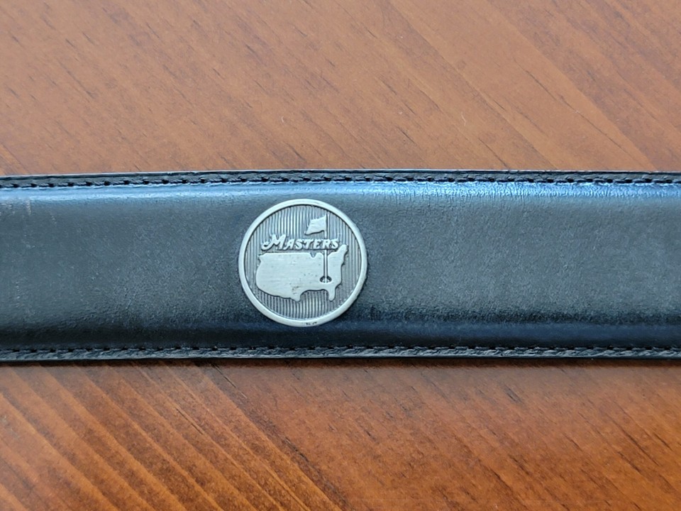Brand New Augusta Masters Leather 34" Waist Belt w/ 4 Medallions | eBay