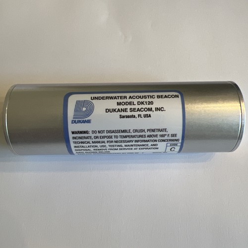 Dukane Seacom Underwater Acoustic Beacon Model DK120 - August 2030 ...