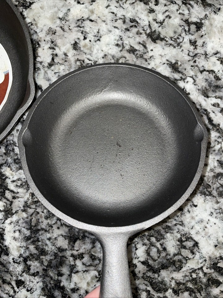 Rare #5 & #3 Cast Iron Atlanta Stove Works Skillets with Original Label ...