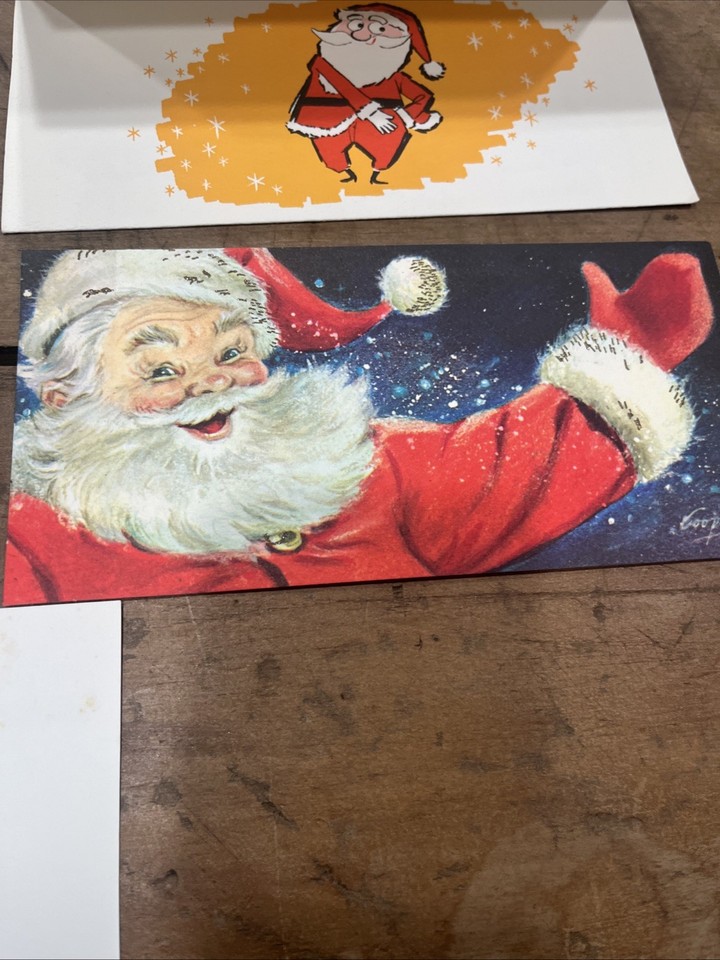 Vintage Christmas Cards Santa Theme 1964-1965 | eBay
