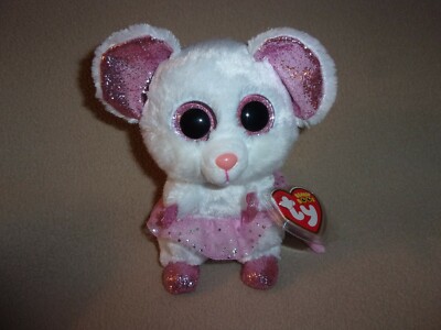 TY MWMT NINA THE BALLERINA MOUSE BEANIE BOO- 6" BOOS- NEW- SIMPLY ...