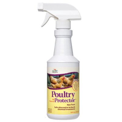 New! 1 pint POULTRY PROTECTOR SPRAY BOTTLE Bird coop Protection for ...