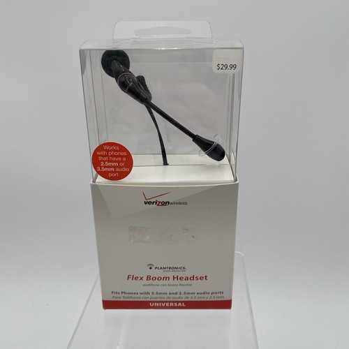 VERIZON WIRELESS PLANTRONICS FLEX BOOM HEADSET UNIVERSAL BRAND NEW ...