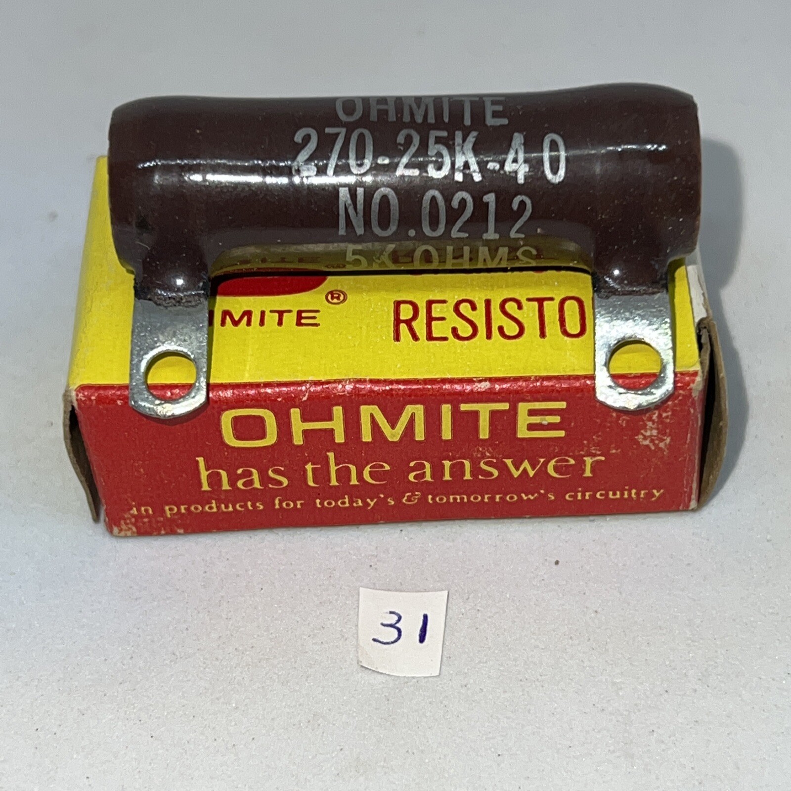 Ohmite N 270-25k-40 25w 50 Ohms Resistor for sale online | eBay