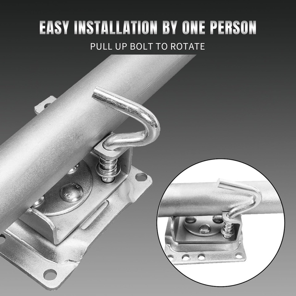 Torin 1000 lbs Trailer Jack with Wheel , 10" Lift, Bolt-on Trailer ...