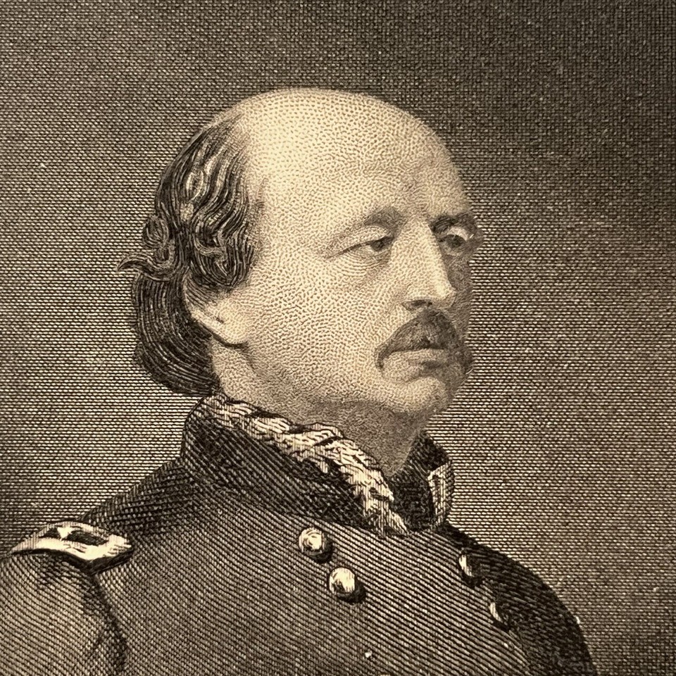 Antique CDV Photograph Union Army Civil War Major General Butler | eBay