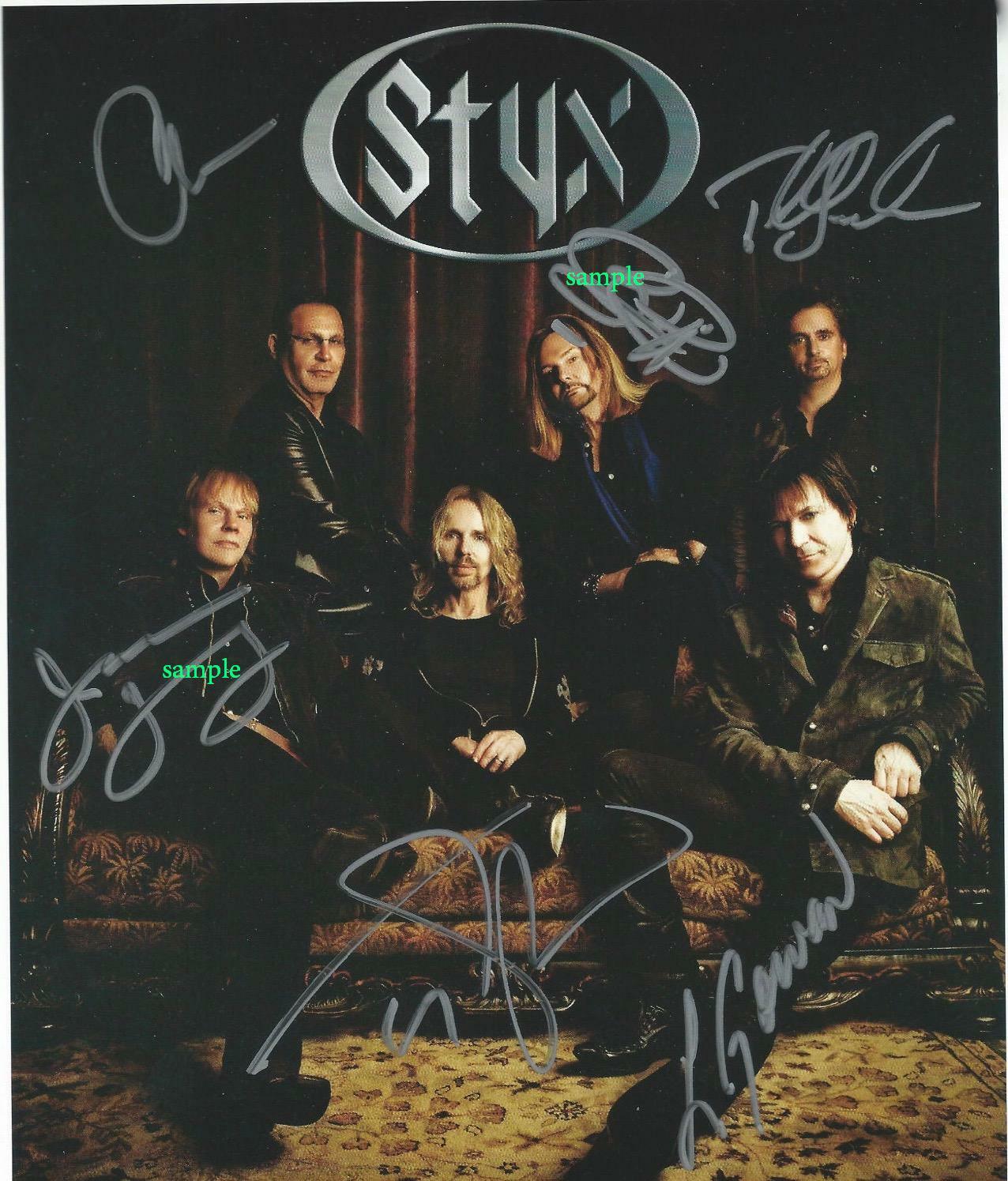 STYX BAND REPRINT 8X10 PHOTO SIGNED AUTOGRAPHED PICTURE MAN CAVE ...